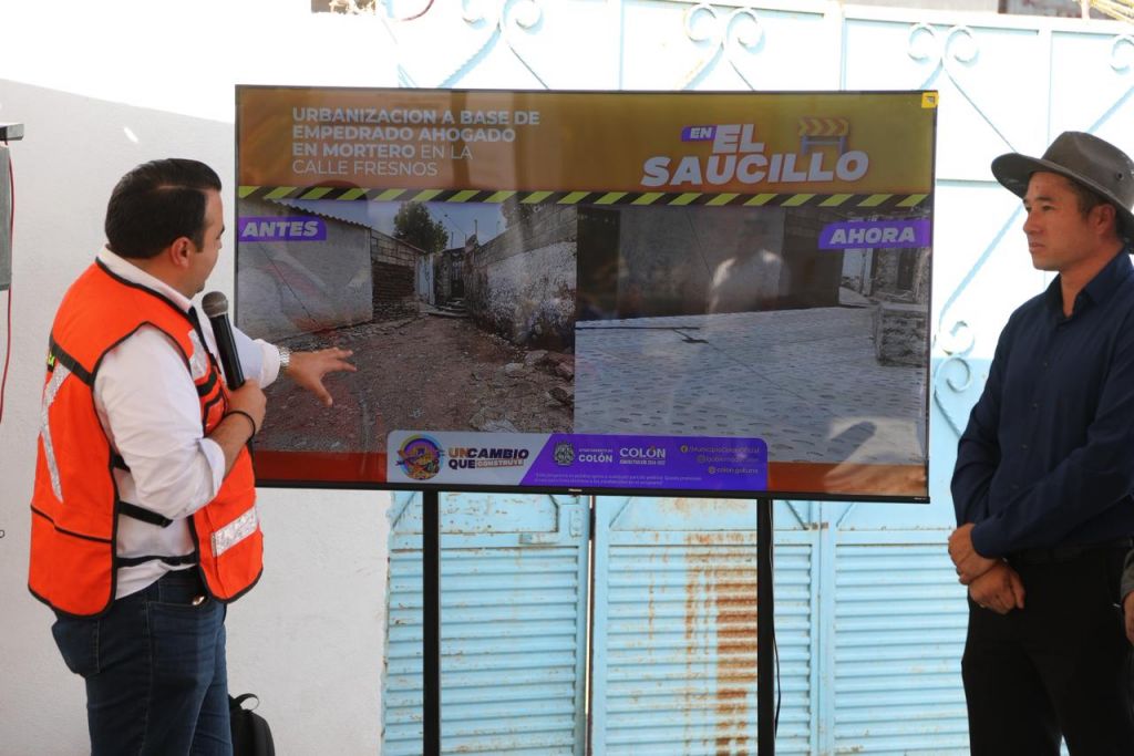 Inauguran obra integral en Calle Fresnos, en El Saucillo - El Queretano